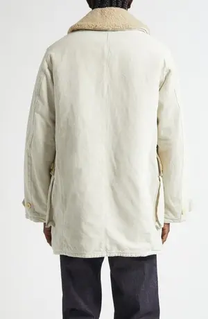 Visvim Winfield Field Coat With Genuine Shearling Collar