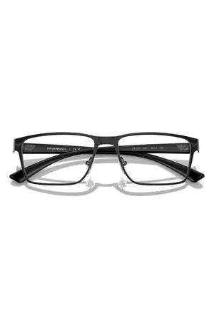Emporio Armani 55mm Rectangular Eyeglasses
