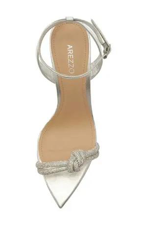 AREZZO Stella Ankle Strap Sandal - Silver