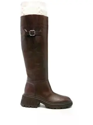 JIMMY CHOO 70mm Tamsin Buckle-detail Boots