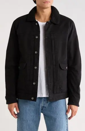 Bp. Fleece Lined Cotton Twill Ledger Jacket