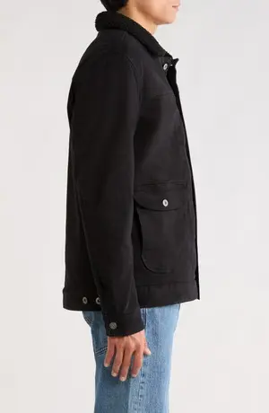 Bp. Fleece Lined Cotton Twill Ledger Jacket