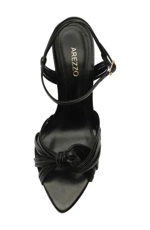 AREZZO Rosalie Pointed Toe Slingback Sandal - Black