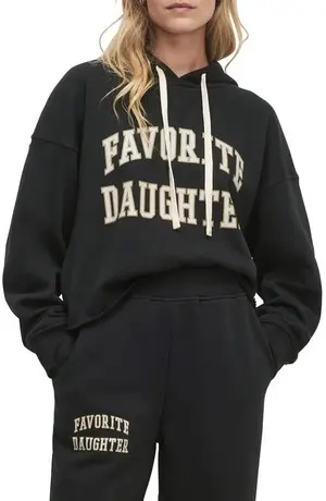 Favorite Daughter Drawstring Sweatshirts Hoodies For Women