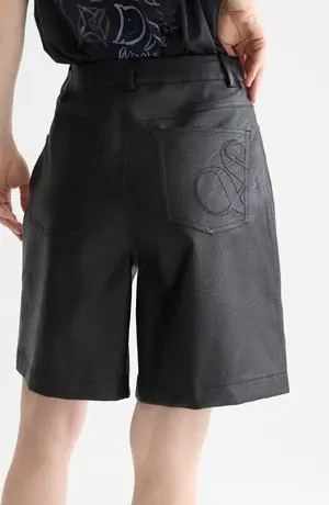 Scotch & Soda High-waist Faux Leather Shorts