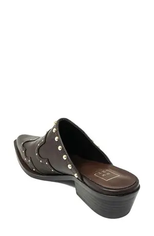 SHU SHOP Thalia Studded Mule - Brown