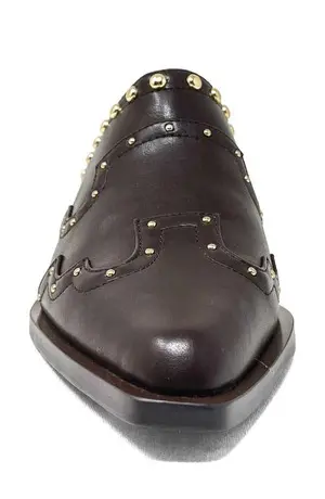 SHU SHOP Thalia Studded Mule - Brown