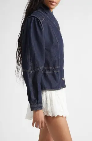 Isabel Marant Dolie Denim Jacket - Blue