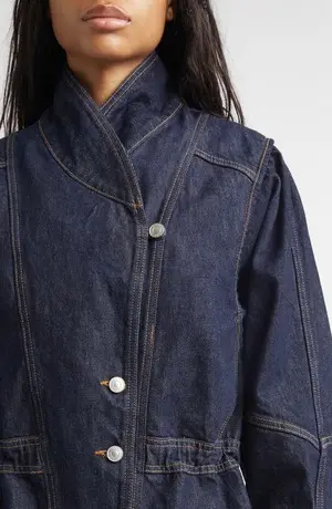 Isabel Marant Dolie Denim Jacket - Blue