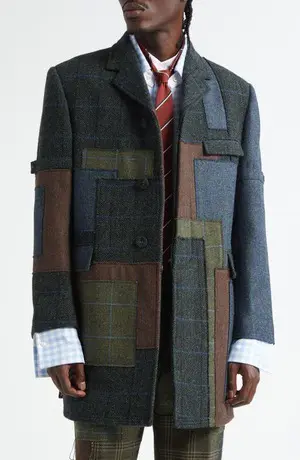 Thom Browne Collared Coats For Men