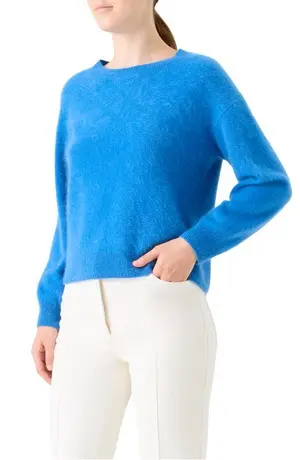 Akris Brushed Cashmere Crewneck Sweater