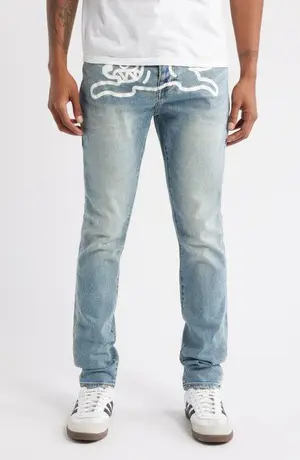 Icecream Black Wash Jeans For Men