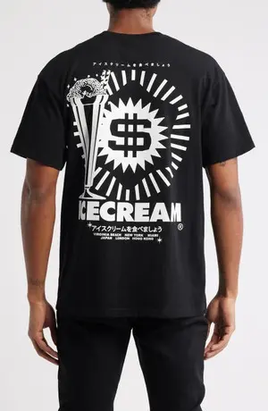 ICECREAM Sip Cotton Graphic T-shirt