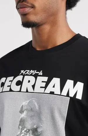ICECREAM Sip Cotton Graphic T-shirt