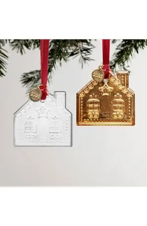 ORREFORS Gingerbread House 2025 Annual Holiday Ornament