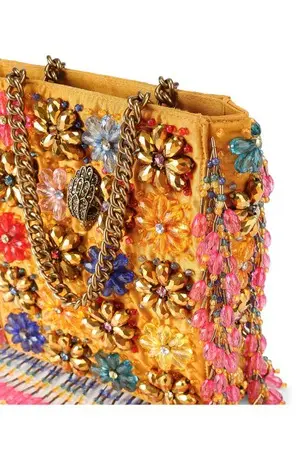 Kurt Geiger Mini Beaded Tote - Yellow Multi