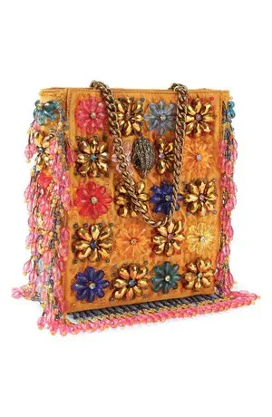 Kurt Geiger Mini Beaded Tote - Yellow Multi