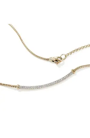 John Hardy Pavé Diamond Necklace - Gold