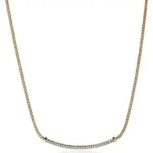 John Hardy Pavé Diamond Necklace - Gold