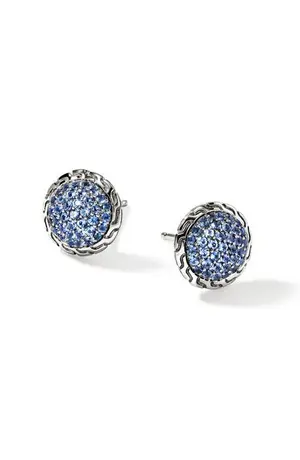 John Hardy Jh Essentials Stud Earrings - Blue Sapphire