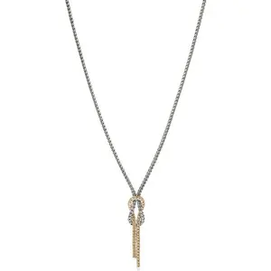 John Hardy Love Knot Y-necklace - Silver/gold