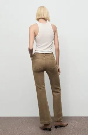 Mango Bootcut Corduroy Pants