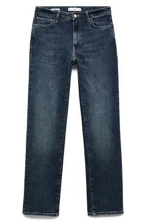 Mango Slim Fit Jeans - Dark Blue