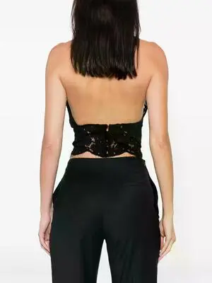 Retrofete Ravenna Lace Top - Black