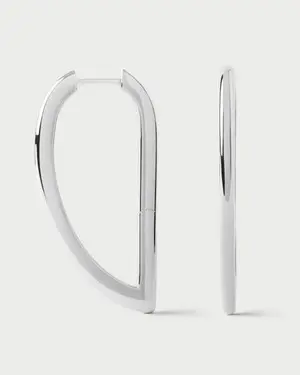PDPAOLA Vento Hoops - Silver