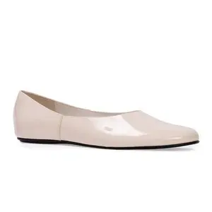 BLACK SUEDE STUDIO Ezra Ballerina Flat - Coconut Patent