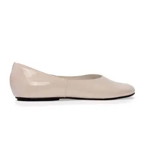 BLACK SUEDE STUDIO Ezra Ballerina Flat - Coconut Patent