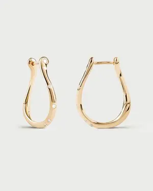 PDPAOLA Air Mini Hoop Earrings - Gold