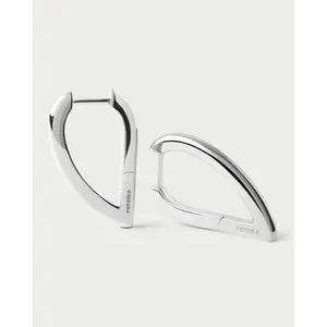 PDPAOLA Vento Mini Hoops - Silver