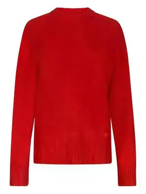 Loulou De Saison Drop Shoulder Ribbed Sweater - Red