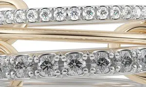 SPINELLI KILCOLLIN Arla Linked Diamond Ring - Silver