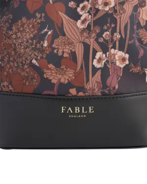 FABLE ENGLAND Deco Bloom Bucket Bag - Black