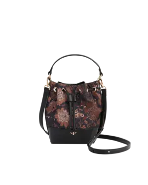 FABLE ENGLAND Deco Bloom Bucket Bag - Black
