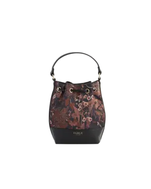 FABLE ENGLAND Deco Bloom Bucket Bag - Black