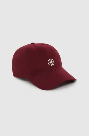 ANINE BING Jeremy Baseball Cap - Ab/cabernet