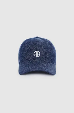 ANINE BING Jeremy Baseball Cap Clean Indigo