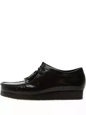 Clarks Wallabee Derby Shoes - Black