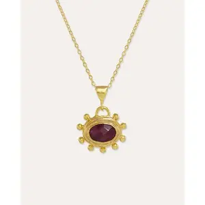 OTTOMAN HANDS Zand Ruby Pendant Necklace