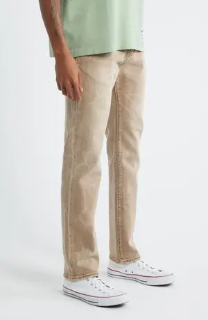 MEMORY LANE Guns & Roses Straight-leg Jeans - Khaki Rinse