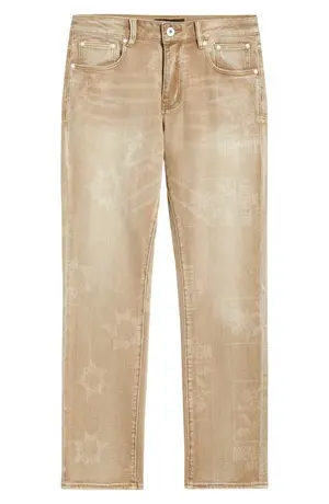 MEMORY LANE Guns & Roses Straight-leg Jeans - Khaki Rinse