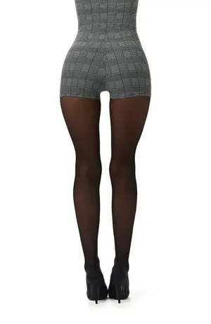 Naked Wardrobe Houndstooth Hot Shorts - Houndstooth Plaid
