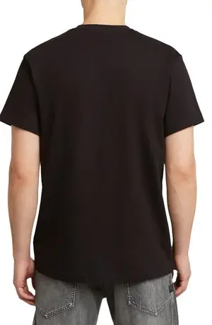 G-star Raw Felt Logo Organic Cotton T-shirt - Dark Black