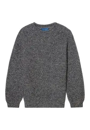 Robert Talbott Spencer Cashmere Blend Rollneck Sweater - Grey Melange