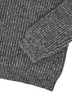 Robert Talbott Spencer Cashmere Blend Rollneck Sweater - Grey Melange