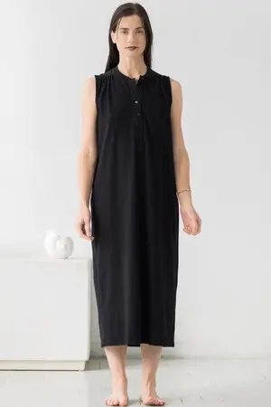 SALUA The Aisha Cotton Day To Night Dress - Black