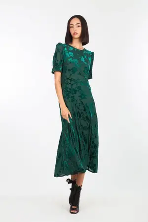 SUPER NATURAL BY SECRET MISSION Fran Burnout Velvet Dress